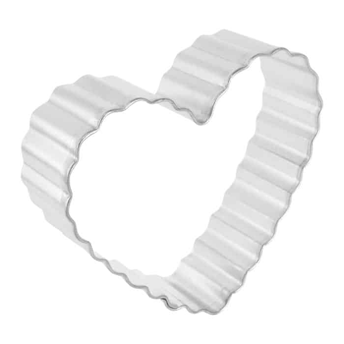 Fluted Heart Cookie Cutter (3.5") - R&M International