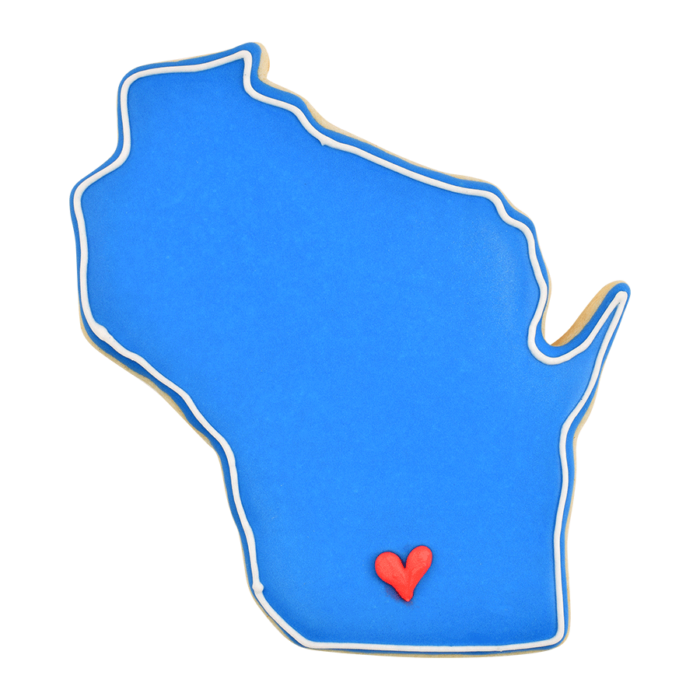 Wisconsin State Cookie Cutter (4") - R&M International