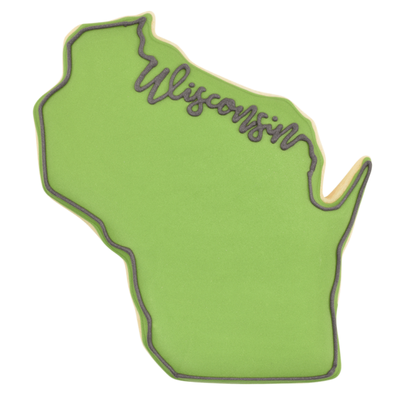 Wisconsin State Cookie Cutter (4") - R&M International