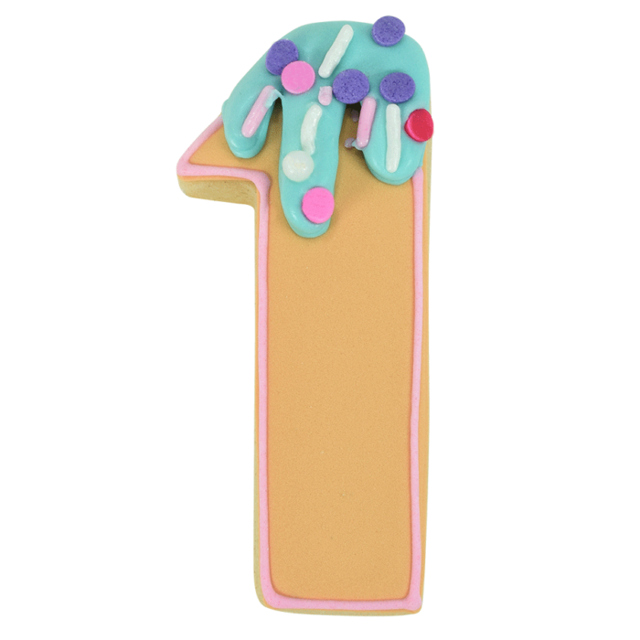 Number 1 Cookie Cutter 3" Carded | R&M International