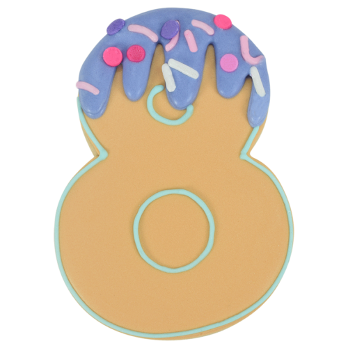 Number 8 Cookie Cutter 3" Carded | R&M International