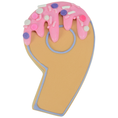 Number 9 Cookie Cutter 3" Carded | R&M International