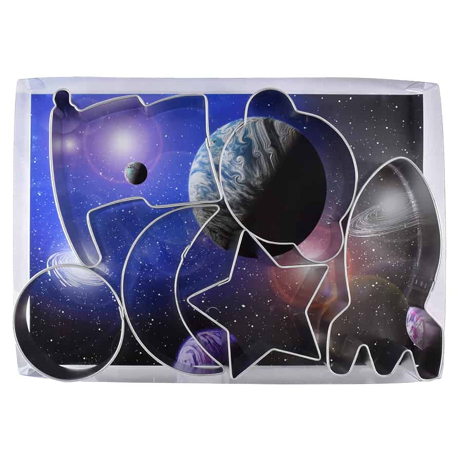 Space Cookie Cutter Set (6 Metal Pieces) | R&M International