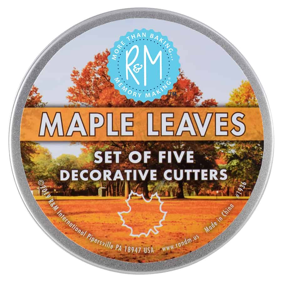 Maple Leaf Cookie Cutter Set (5 Metal Pieces) | R&M International