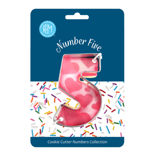 Number 5 Cookie Cutter 3" Carded | R&M International