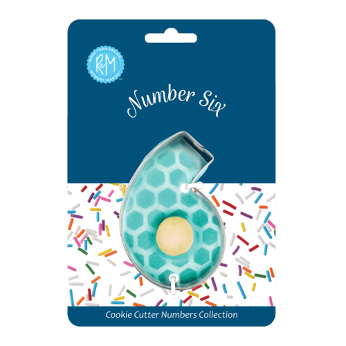 Number 6 Cookie Cutter 3" Carded | R&M International