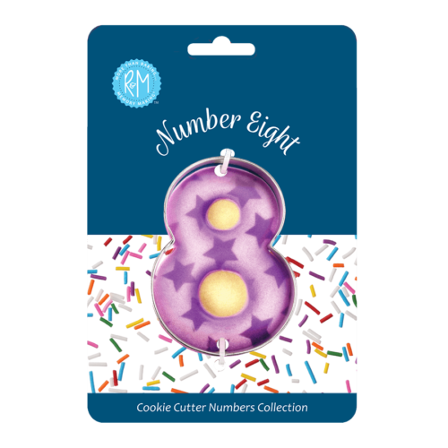 Number 8 Cookie Cutter 3" Carded | R&M International